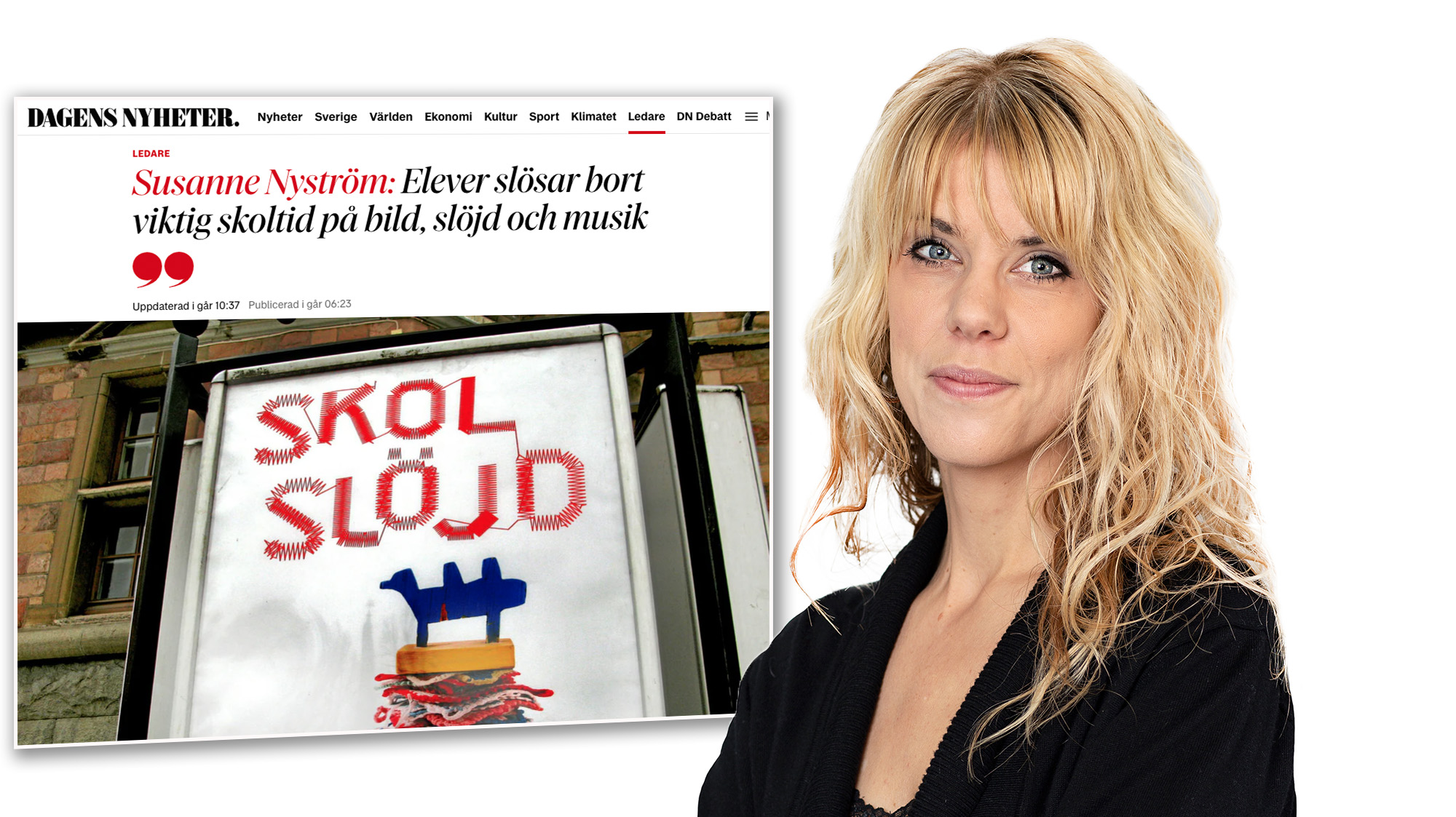 DiMaria: DN:s ledare får det att vända sig i magen på mig ...